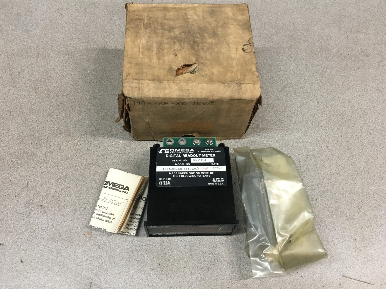 OMEGA DIGITAL READOUT METER 199A-KF-XD for sale online | eBay