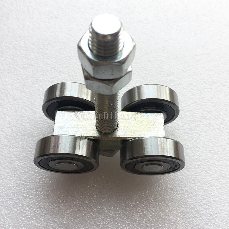 4PCS Industrial Heavy Sliding Door Rollers Hanging Rail Wheel Pulleys ...