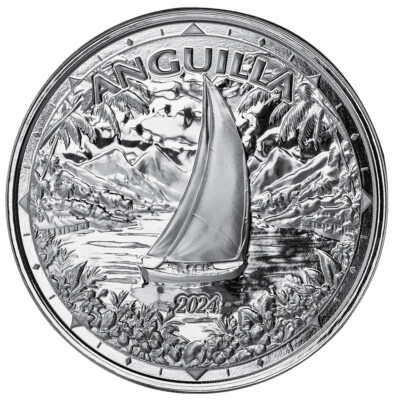 2024 Anguilla Regatta Sailing Ship BU 1 oz Silver Coin in capsule | eBay