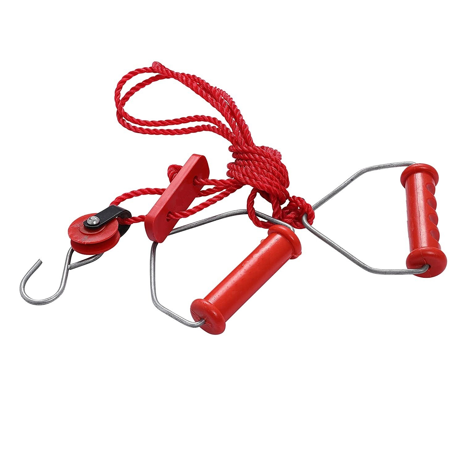 Shoulder Exercise Equipment Rope with Pulley - Eco,Plastic Blue and Red ...