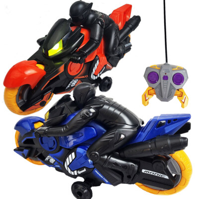 For Kid Remote Control Motorcycles High Speed 360 Rotation Drift Stunt ...