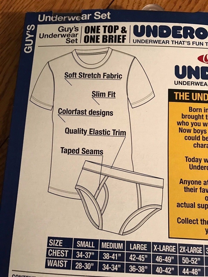 NEW NIB MEN'S GUY'S CAPTAIN AMERICA UNDEROOS UNDERWEAR BRIEF&T-SHIRT ...