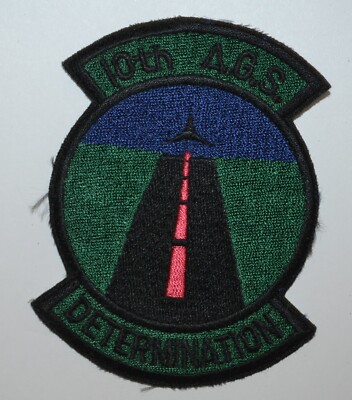 Vintage USAF 10th AGS AIRCRAFT GENERATION SQUADRON Embroidered Patch | eBay