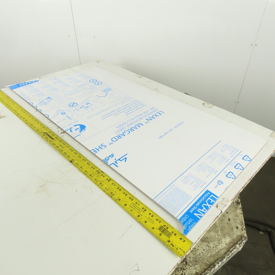 Lexan MR-10 Marguard 20"x42-1/2"x3/8" Scratch Resistant Polycarbonate ...