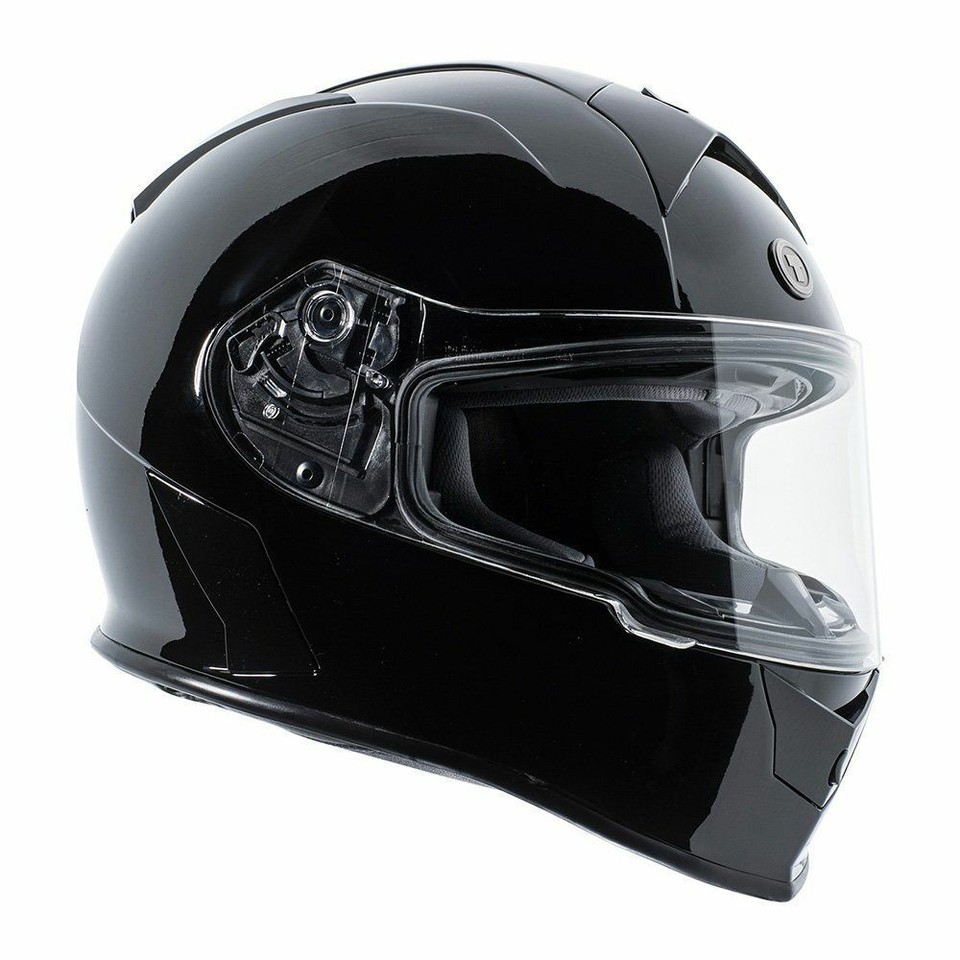 Torc T14 BLUETOOTH Full Face Dual Visor Motorcycle Helmet Gloss Black ...