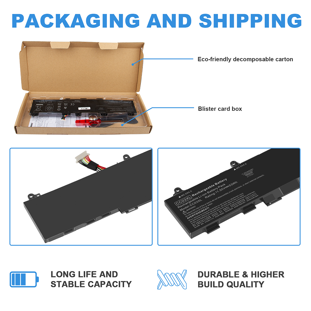 53Wh CC03XL Battery Genuine For HP EliteBook 830 835 840 845 G7 G8 ...