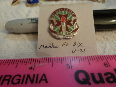 MEDDAC Ft Dix V-21 Unit Crest, DI, DUI (DRAW#F6) | eBay