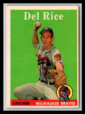 1958 Topps #51 Del Rice EX or Better | eBay