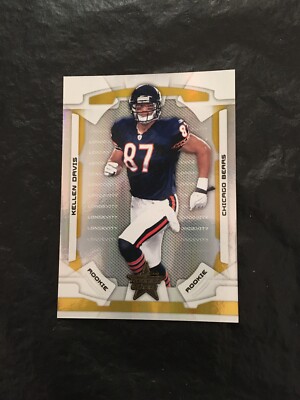 2008 Leaf R&S Yellow Longevity Rookie #153 Kellen Davis 49/49 Chicago ...