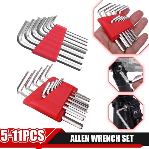 5/8/11Pcs Short Arm Allen Key Set Hex Key L Wrench Metric Ball End ...