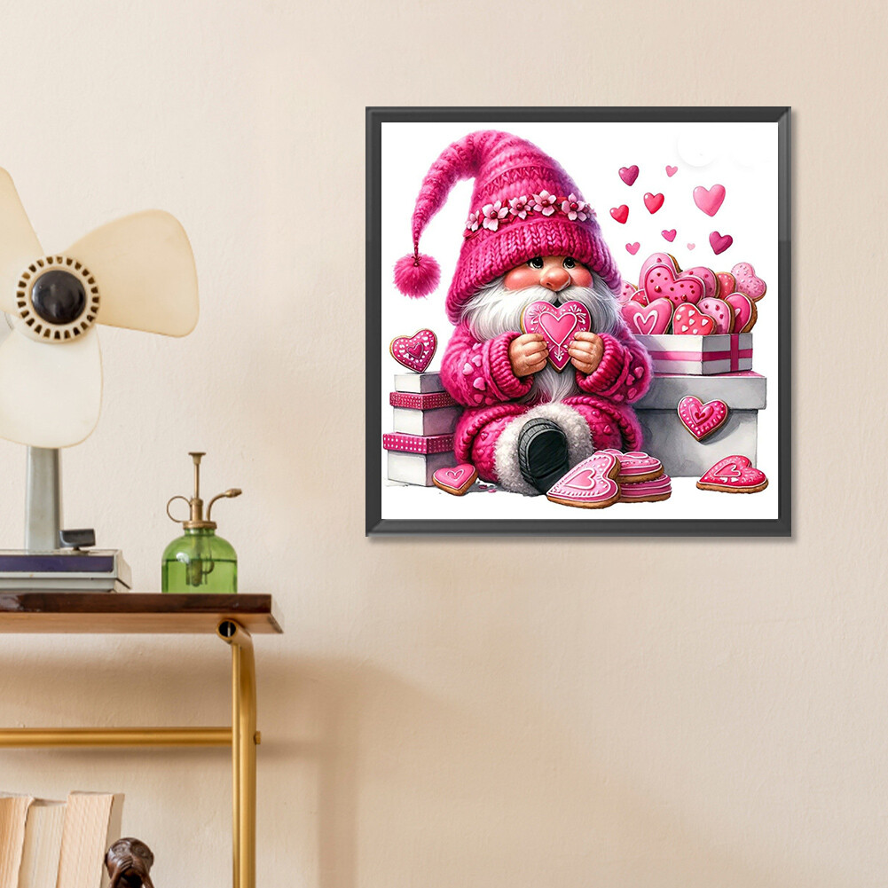 # 5D DIY Full Round Drill Diamond Painting Cute Gift Gnome Home Decor ...