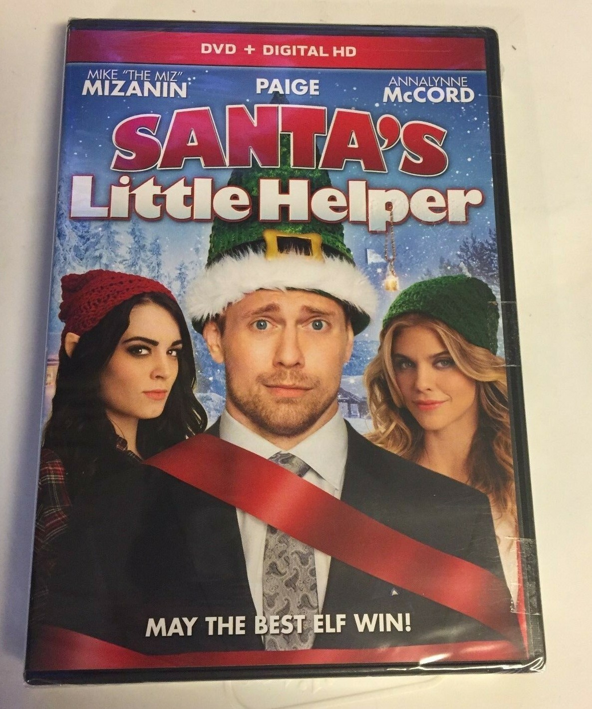 Santa's Little Helper (DVD,2015,Widescreen) WWE's The Miz & Paige,BRAND ...
