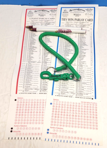 SANTA FE HOTEL CASINO LAS VEGAS PENS BUNGEE PLAYERS CARD HOLDER & MORE ...