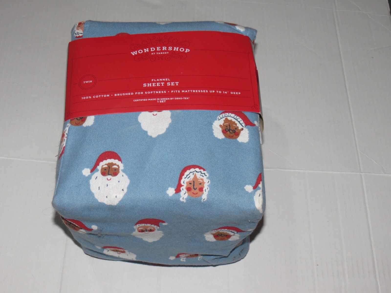Holiday Pattern Flannel Sheet Set - Wondershop Twin Fitted Flat & 1 ...