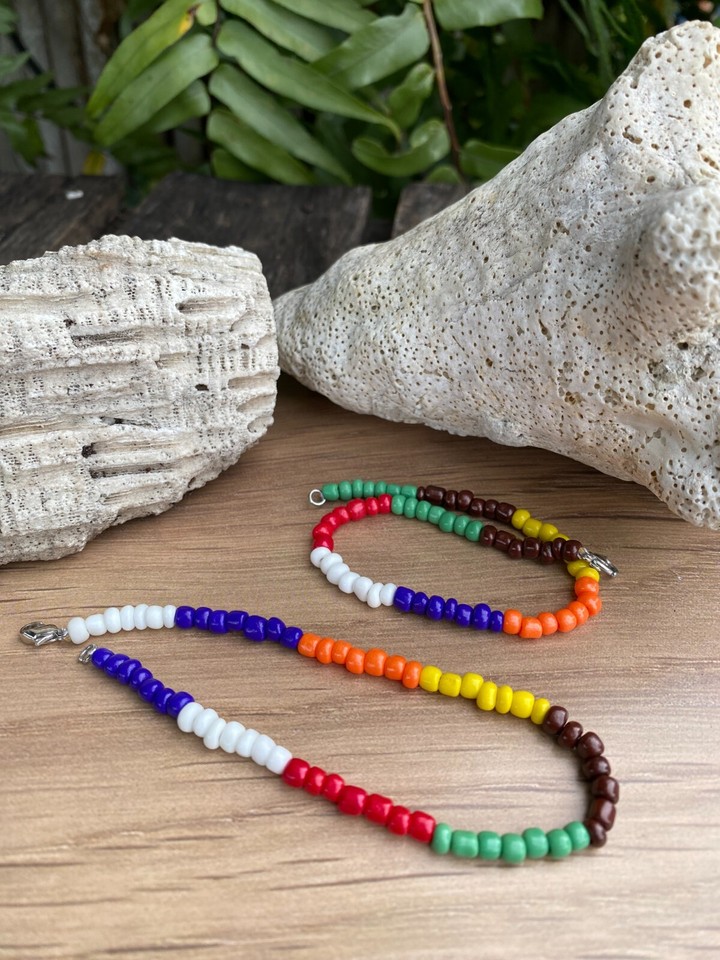 (1) 7 African Powers Orisha Bracelet Eleke Yoruba Religion Santeria 7 ...
