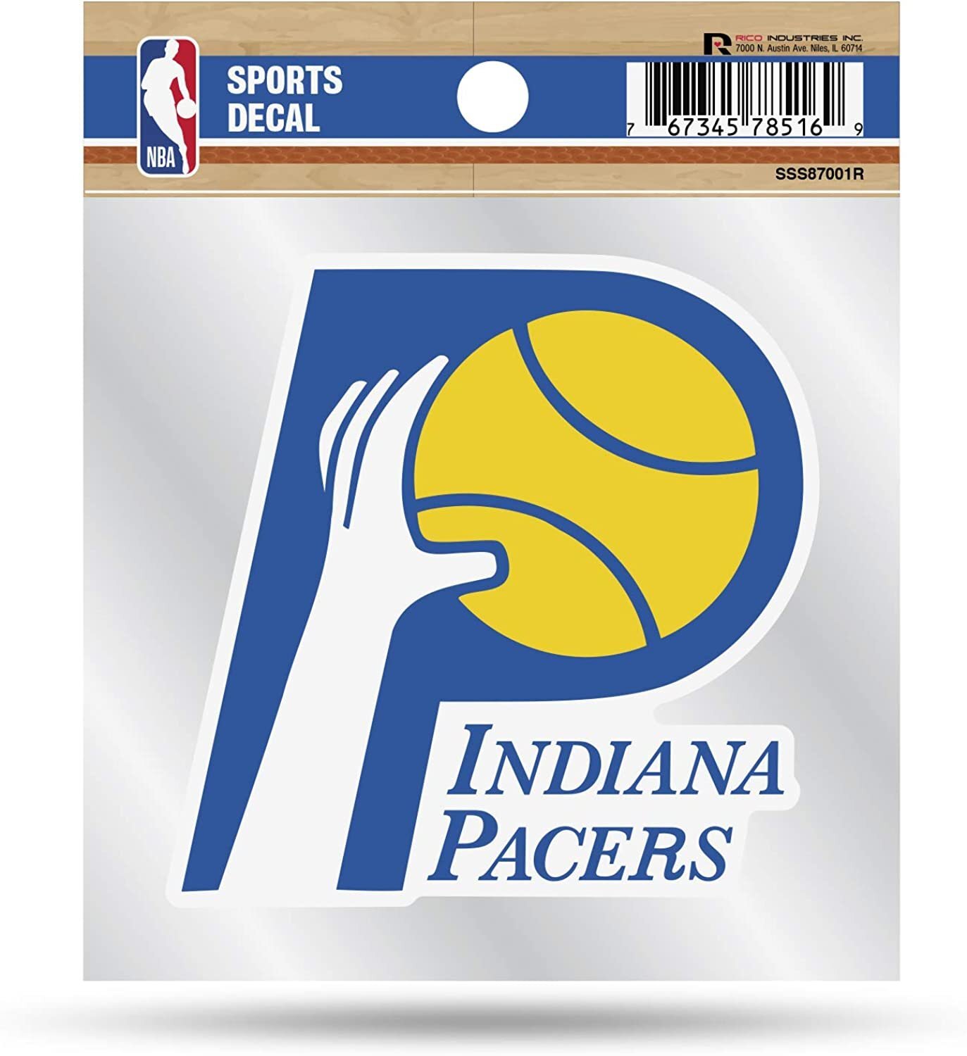 Indiana Pacers 4x4 Decal Sticker Retro Logo Clear Backing | eBay