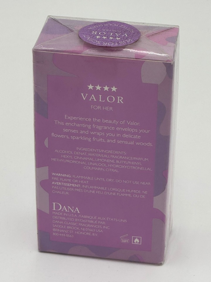 Perfume Valor by Dana Eau De Toilette Spray for Women - 3.4 Oz. - NEW ...