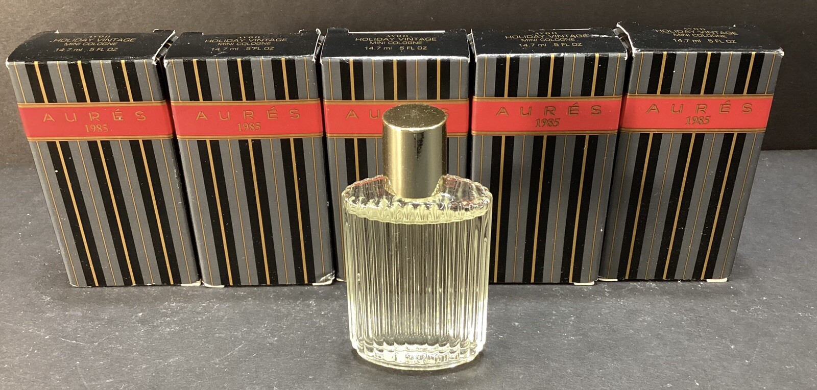 Avon Aures Holiday Mini Cologne Splash .5 FL Oz New In Box 1995 Lot Of ...