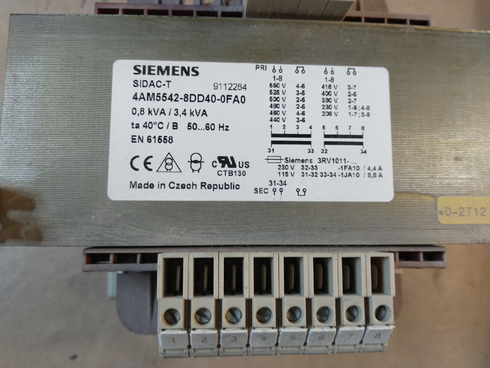 SIEMENS SIDAC-T 4AM5542-8DD40-0FA0 Transformer - Fast Shipping | eBay