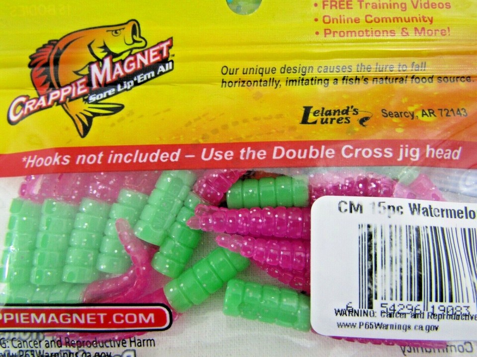 Leland Crappie Magnet™ 15 Piece Soft Body Lures Choose From 40 Colors ...