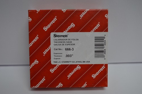 Starrett 666-3 - 0.003" Steel Feeler/Shim Gauge Stock 1 Roll of 7.6 m ...