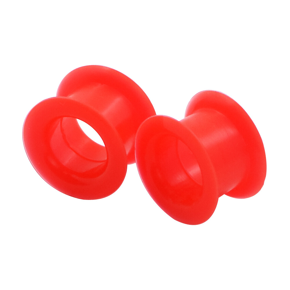 Pair Flexible Silicone Flesh Ear Tunnel Ear Gauges Plug Expander ...