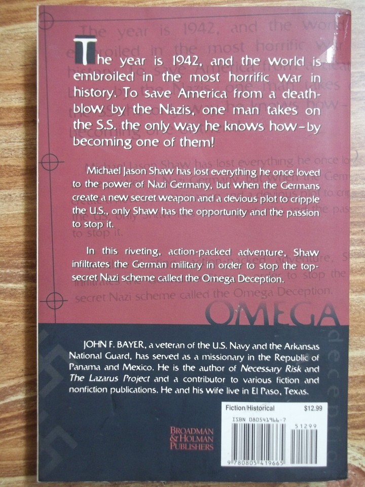 The Omega Deception by John F. Bayer (Softcover 2000) 9780805419665 | eBay