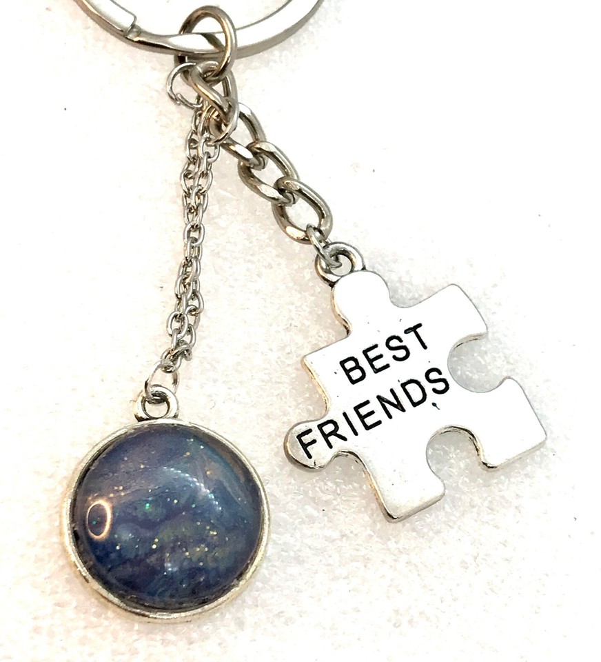 Handmade Key chain key rings charm unique gift idea wearable art ...