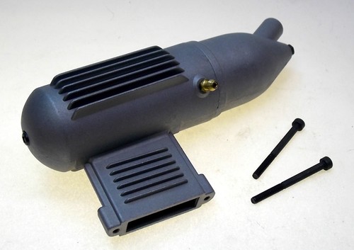 MECOA 46 engine muffler fits OS .40 .46 SF AX FX, Thunder Tiger, ASP ...