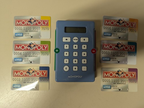 2005 Monopoly Electronic Banking Replacement Unit & 6 Credit Debit ...