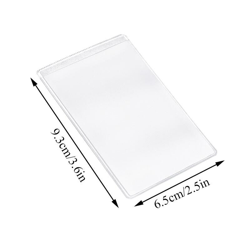 50Pcs Transparent Pvc Card Cover Plastic Credit Cards Case Id Card ...