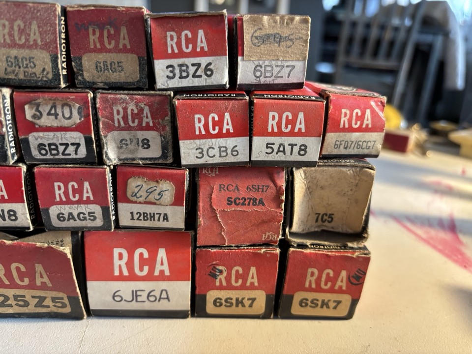 LOT OF VINTAGE RCA Electronic Tubes | eBay