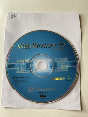 Sega Dreamcast Web Browser 2.0 with SegaNet AT&T DISC ONLY | eBay