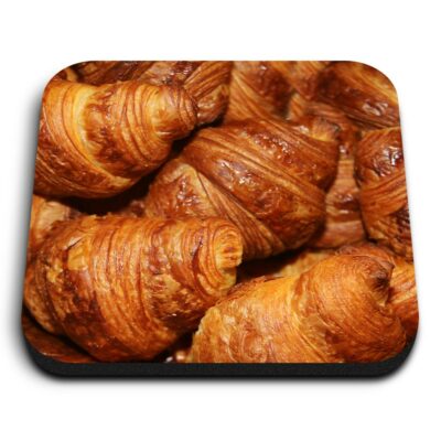 Square MDF Magnets - Fresh Baked Croissants Pastries #45074 | eBay UK