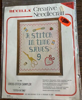Bucilla “Stitch In Time..” Cross Stitch Kit NEW | eBay