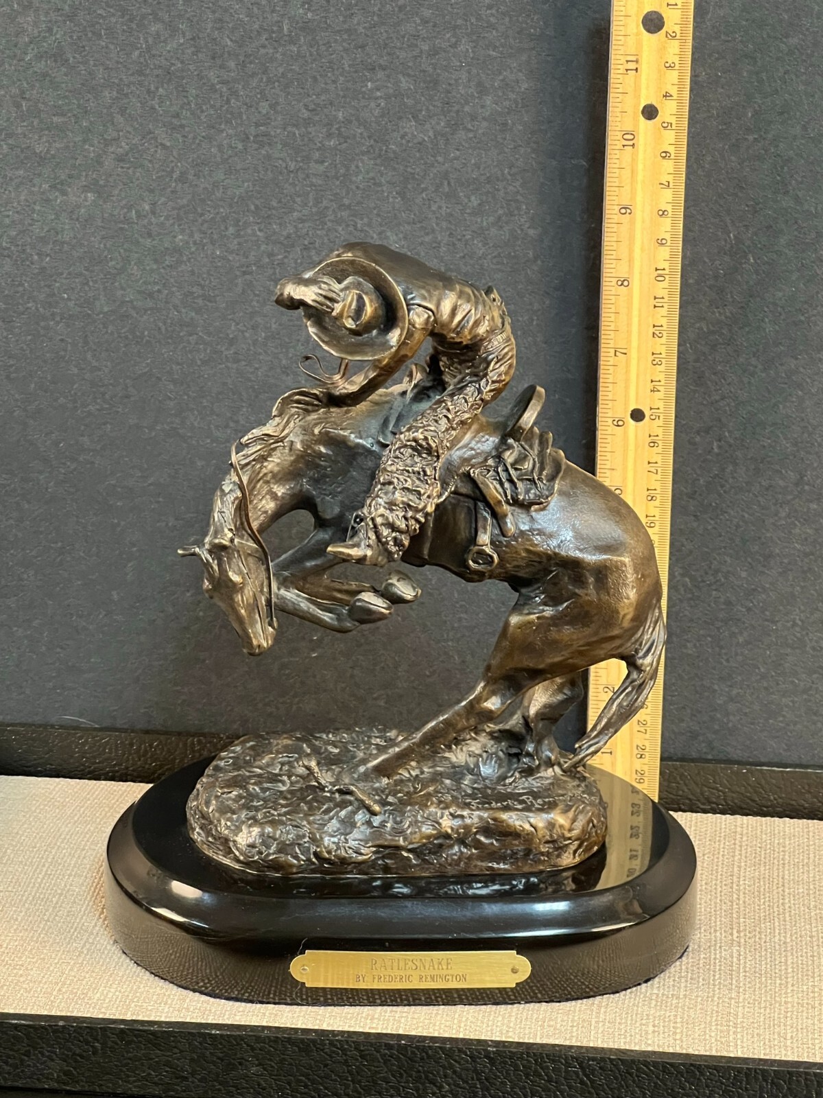 REMINGTON Rattlesnake Bronze Sculpture | eBay