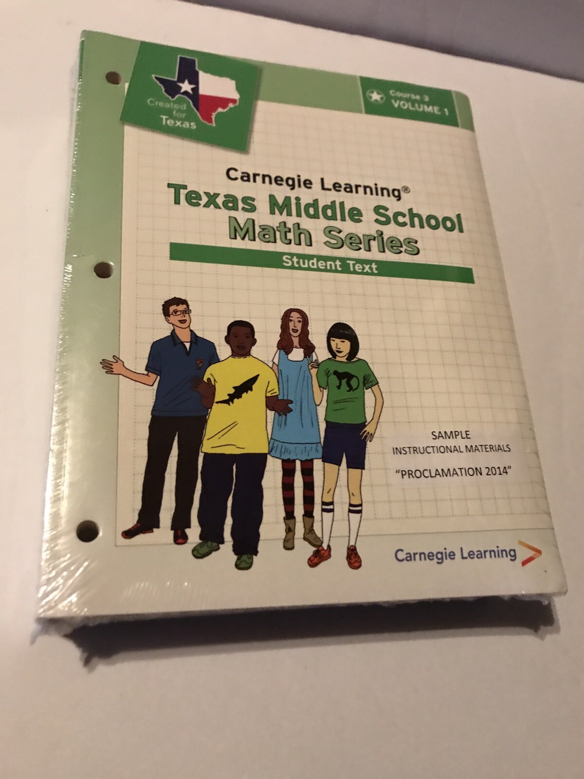 CARNEGIE LEARNING TEXAS MIDDLE SCHOOL MATH SERIES, STUDENT Vol 1 & 2 | eBay