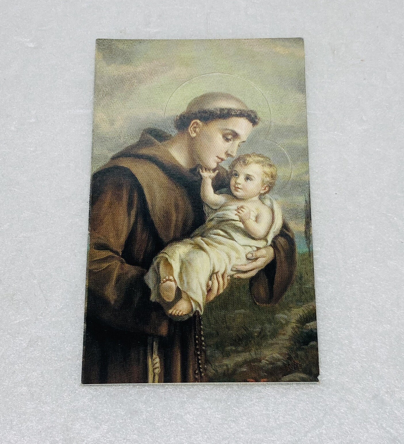 Vijtage Prayer To St. Anthony “Happy Feast Day” Icon Bookmark Picture ...