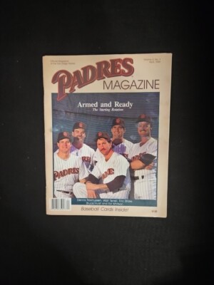San Diego Padres Magazine Game Day Program Baseball April 1989 Dennis ...