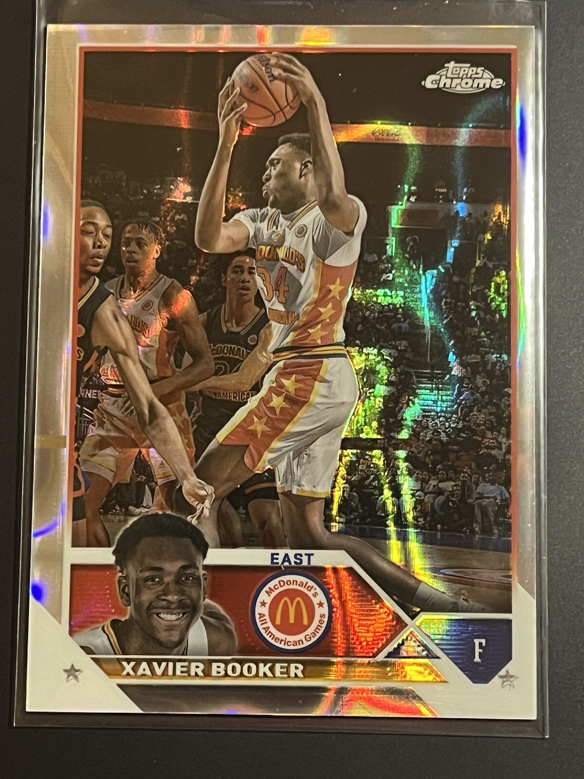 2023 Topps Chrome McDonald's XAVIER BOOKER #1 RC Ray Wave Refractor SP ...