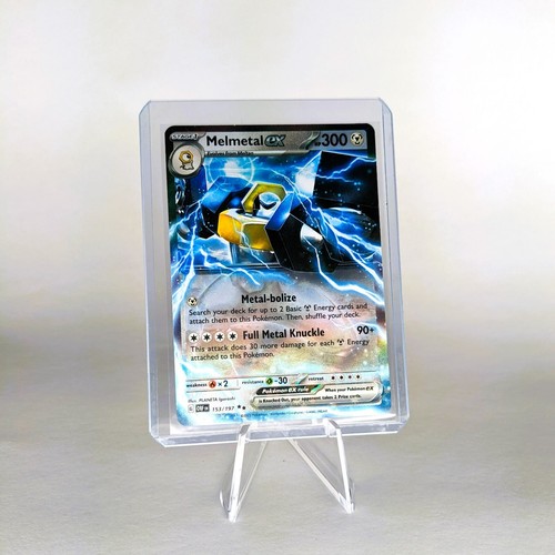 Pokémon TCG Melmetal ex Sv03: Obsidian Flames 153/197 Holo Double Rare ...