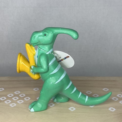 Green Parasaurolophus Saxophone Playing Brass Marching Dinosaur Sax | eBay
