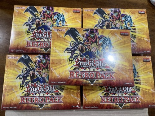 Lot of (5) Yugioh RETRO PACK Mini Booster Box ENGLISH Edition - SEALED ...