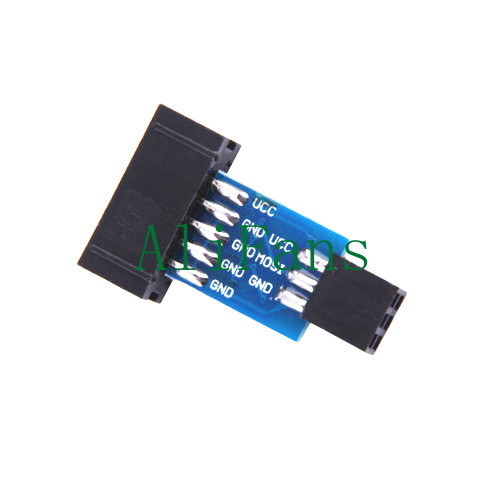 10Pin Convert To 6Pin Adapter Board Converter For ATMEL STK500 AVRISP USBASP | eBay Australia
