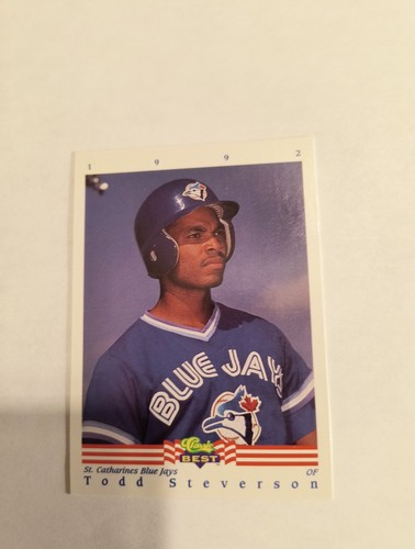 TODD STEVENSON 1992 CLASSIC BEST MINOR LEAGUE #410 FREE SHIPPING | eBay