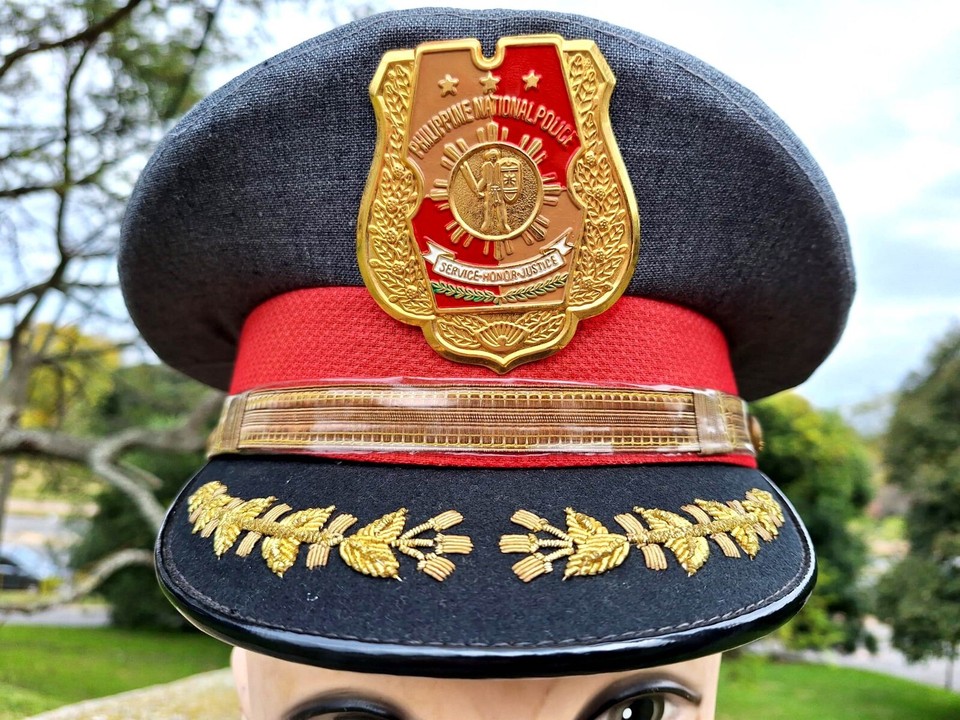 PHILIPPINE NATIONAL POLICE SUPERIOR OFFICER OBSOLETE CAP HAT 1991 ...