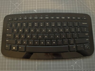 Microsoft Arc Keyboard Wireless Model 1392 With USB Dongle Nano ...