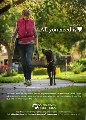 2021 Southeastern Guide Dogs Raise a Puppy Service Dog Old PRINT AD ...