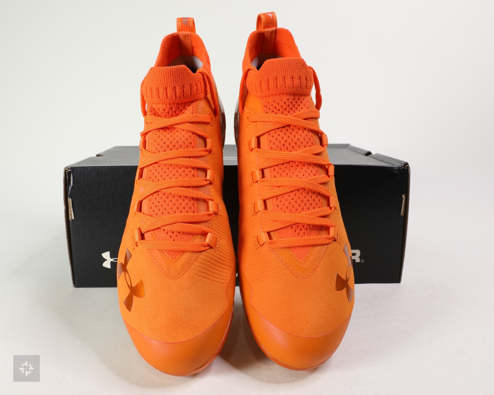 Under Armour Spotlight Suede MC Orange Football Cleats Mens Size 9 ...