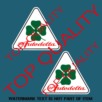 ALFA ROMEO AUTODELTA QUADRIFOGLIO DECAL STICKER CAR MOTORSPORT STICKERS ...